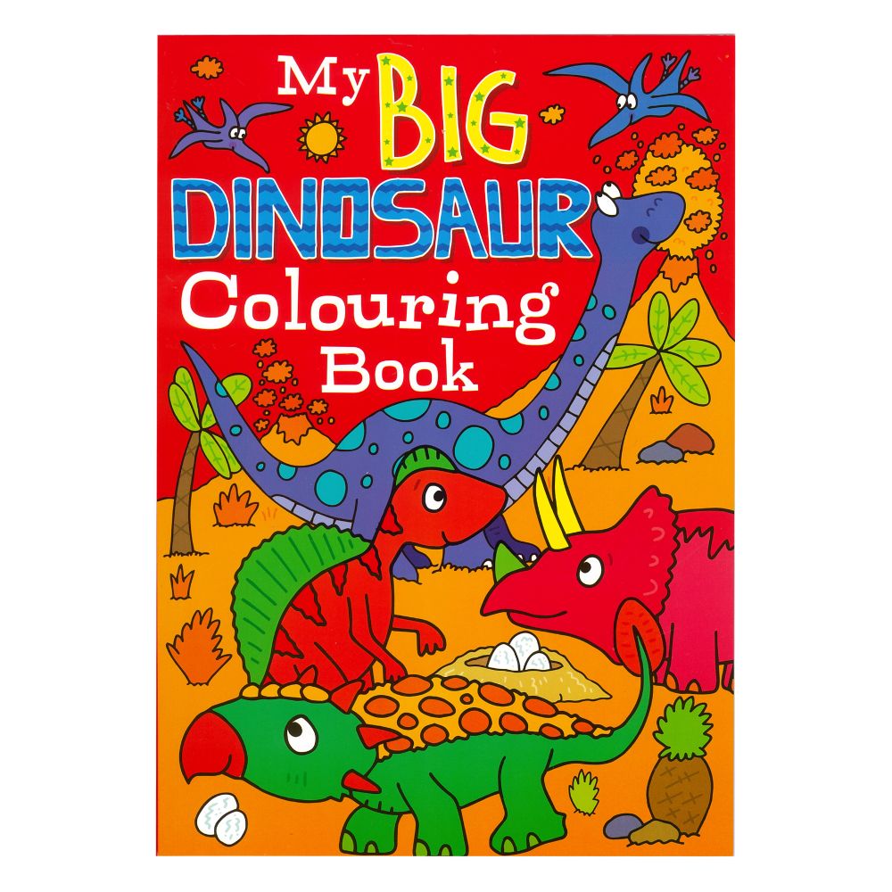 Colouring Book Dinosaurs 72pg 320x220mm – Val's Wholesale