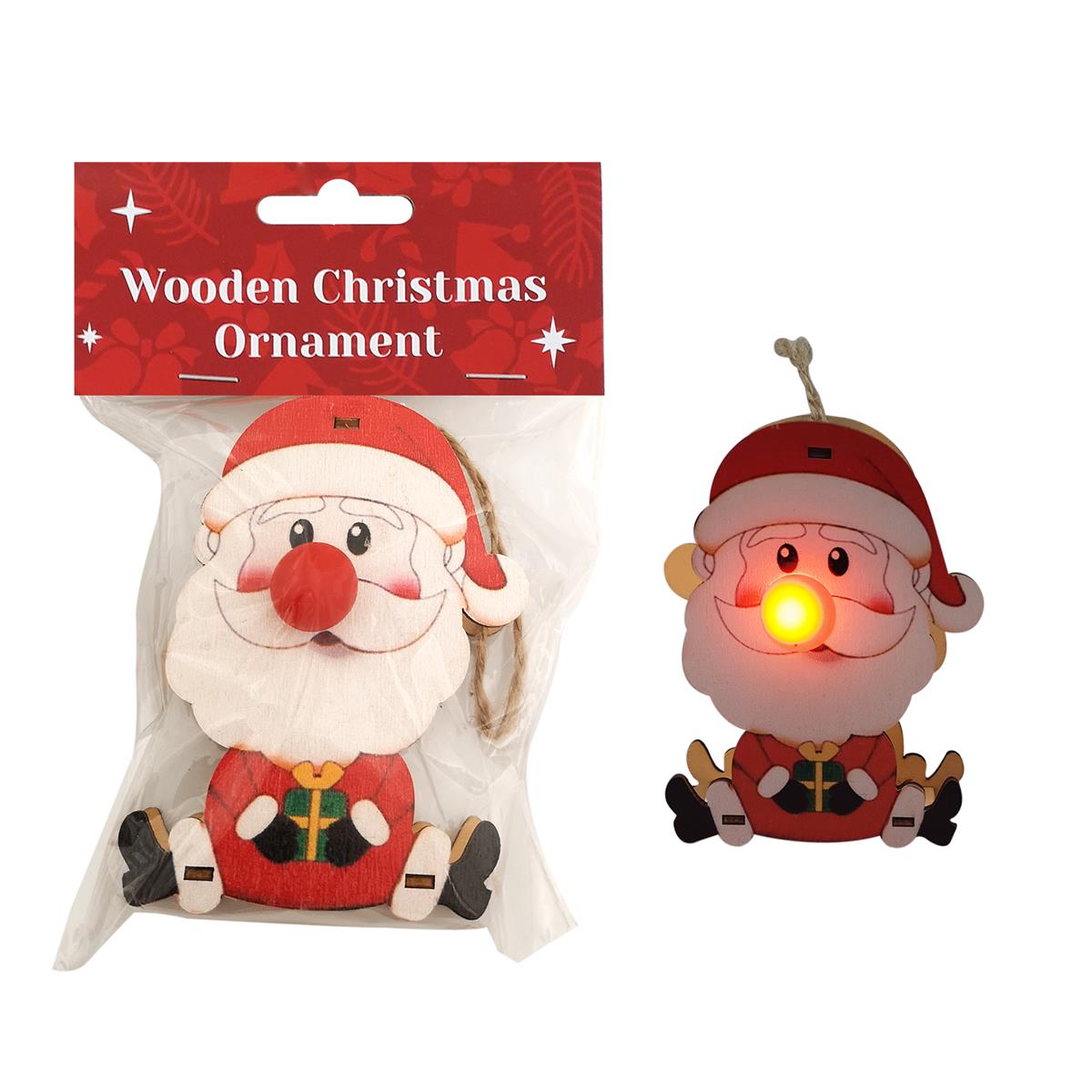 Xmas Light-Up Santa Nose Ornament – Val's Wholesale