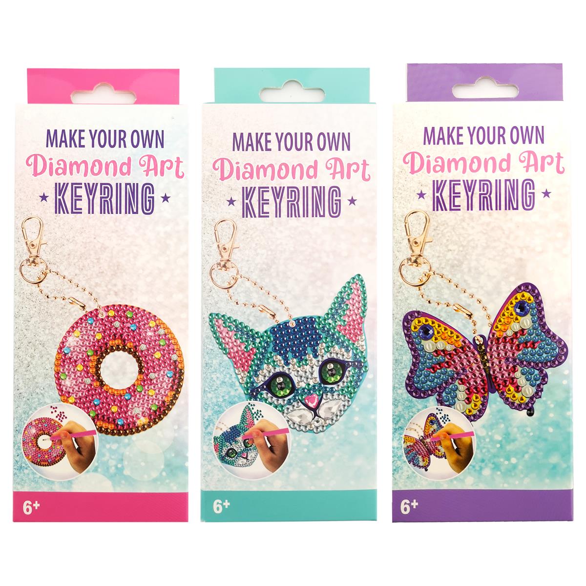 Art DYO Diamond Keyring - Set of 3 – Val's Wholesale